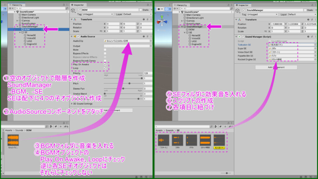 【Unity開発に使えるサウンド実装】BGM・SEのそれぞれ音量調整できる設計【備忘録】 | YouDoYou Blog ~スマートかつ快適に創造を楽しむ~